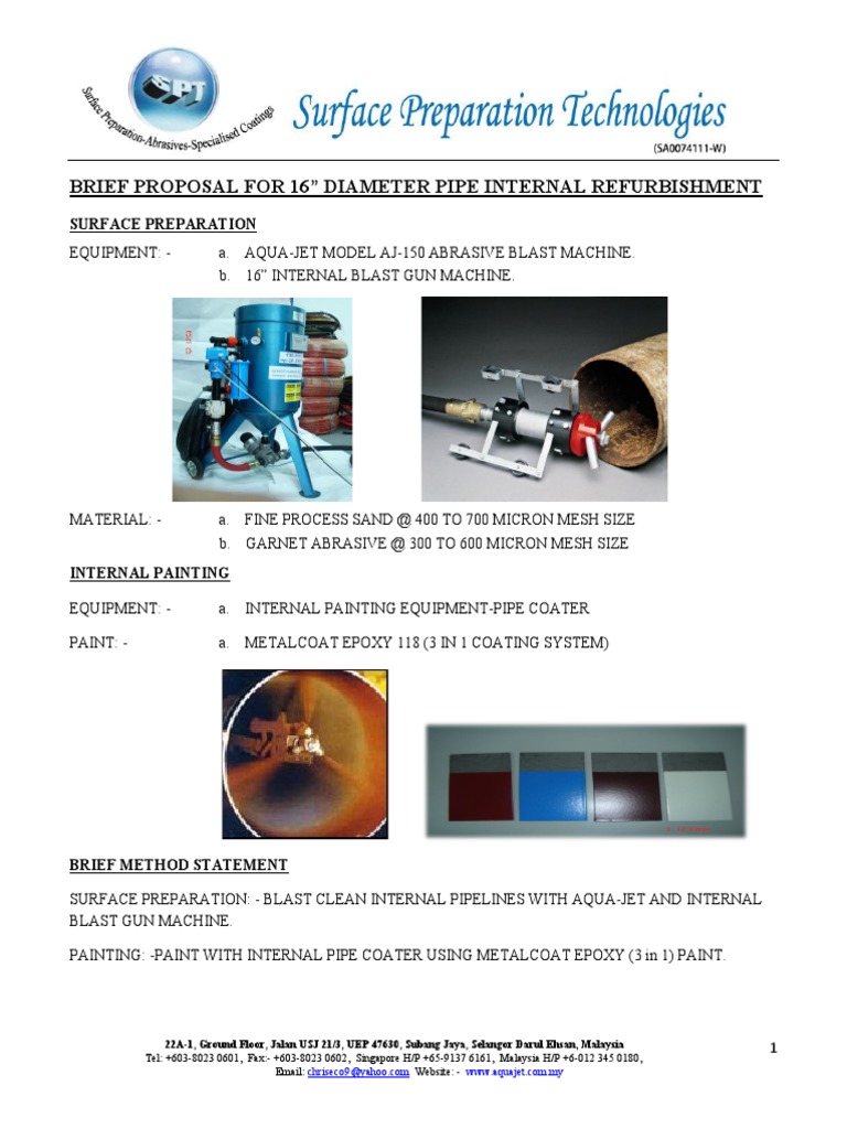 Internal Pipe Cleaning | PDF