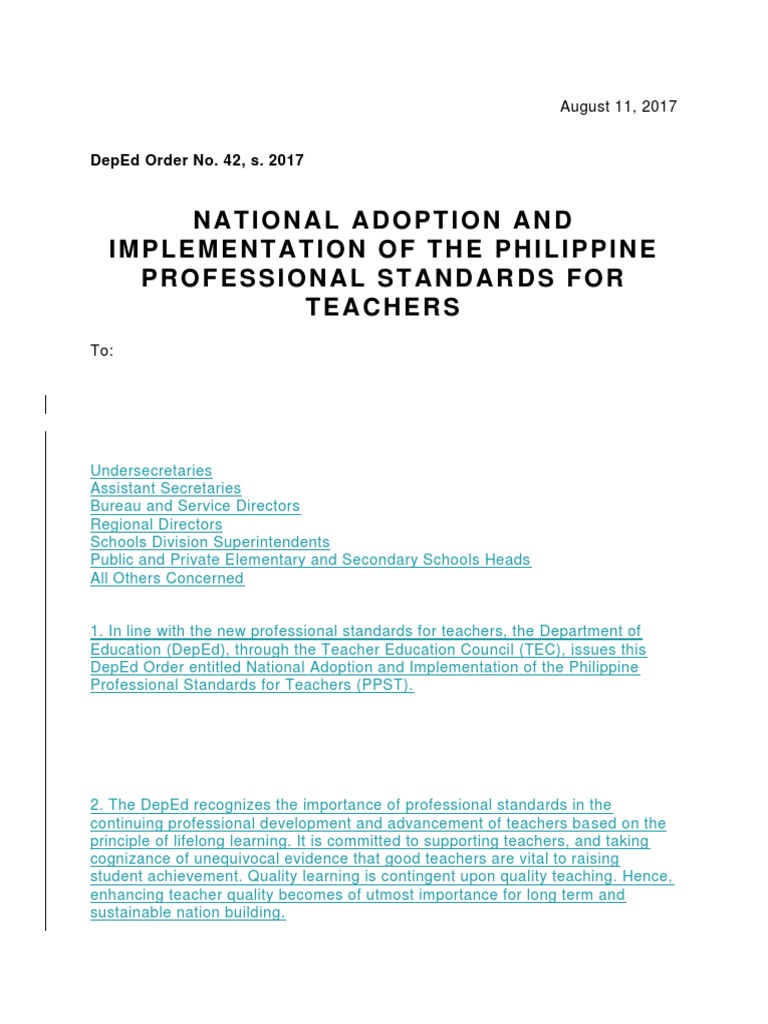 7 Domains | PDF | Learning | Teachers