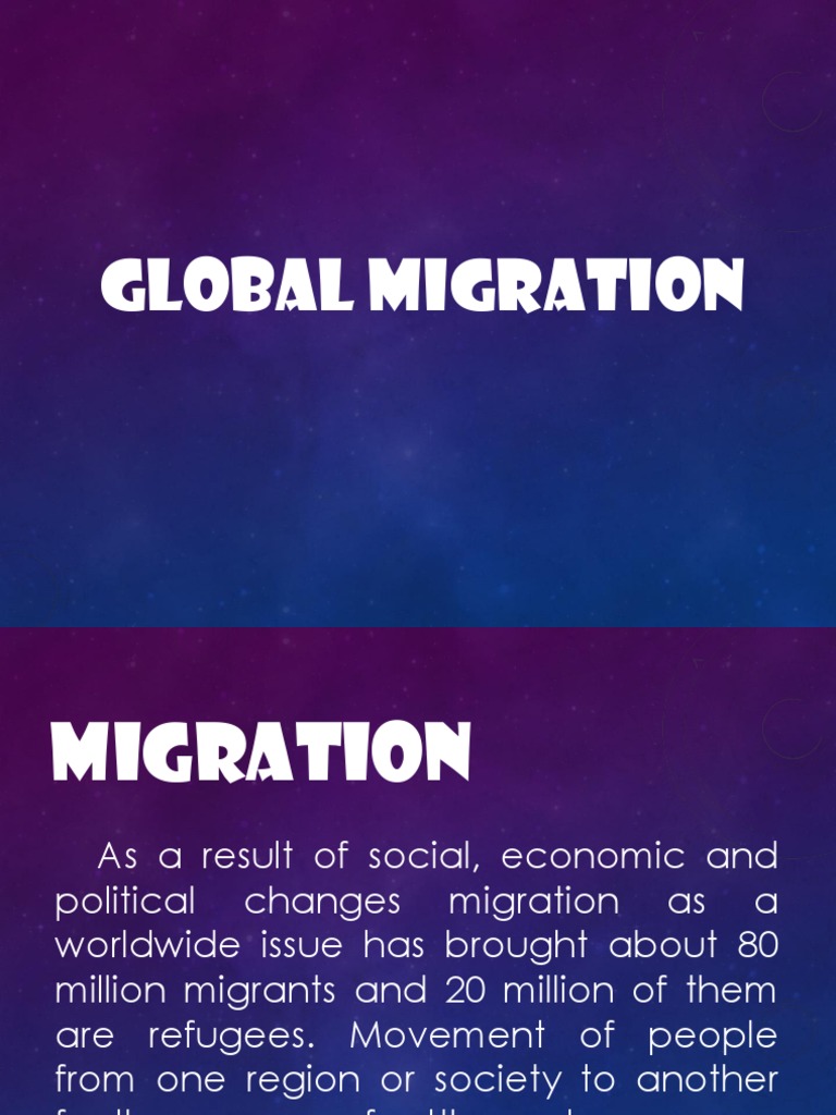 Global Migration.ppt | Immigration | Human Migration | Free 30-day ...