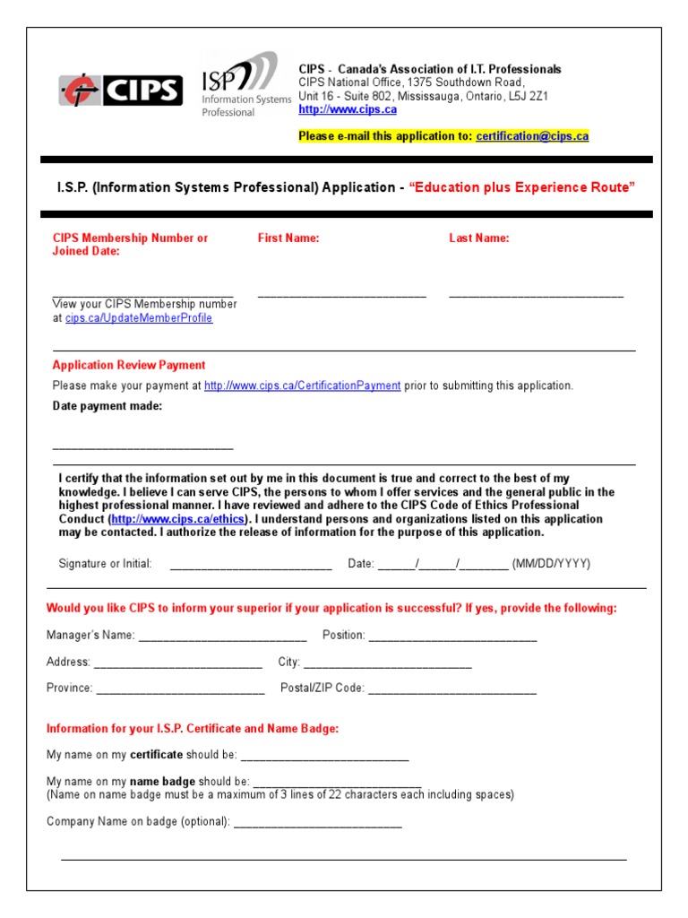 CIPS ISP Education Plus Experience Route | PDF | Test (Assessment ...