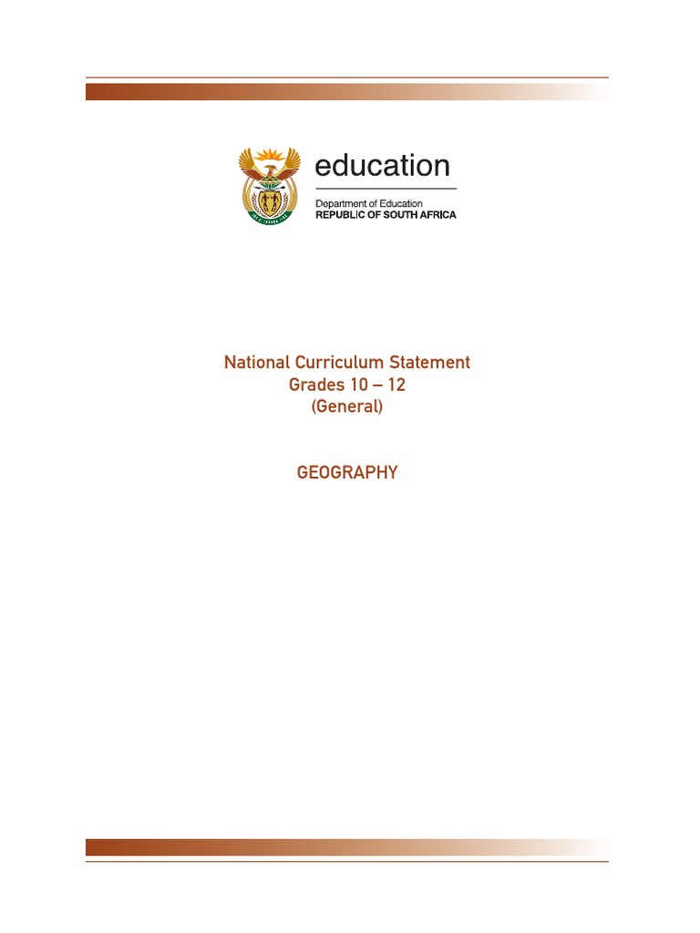 National Curriculum Statement Grades 10 - 12 (General) | PDF ...