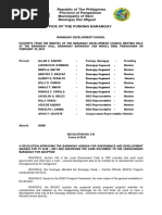 Resolution Adopting The BDP | PDF | Government