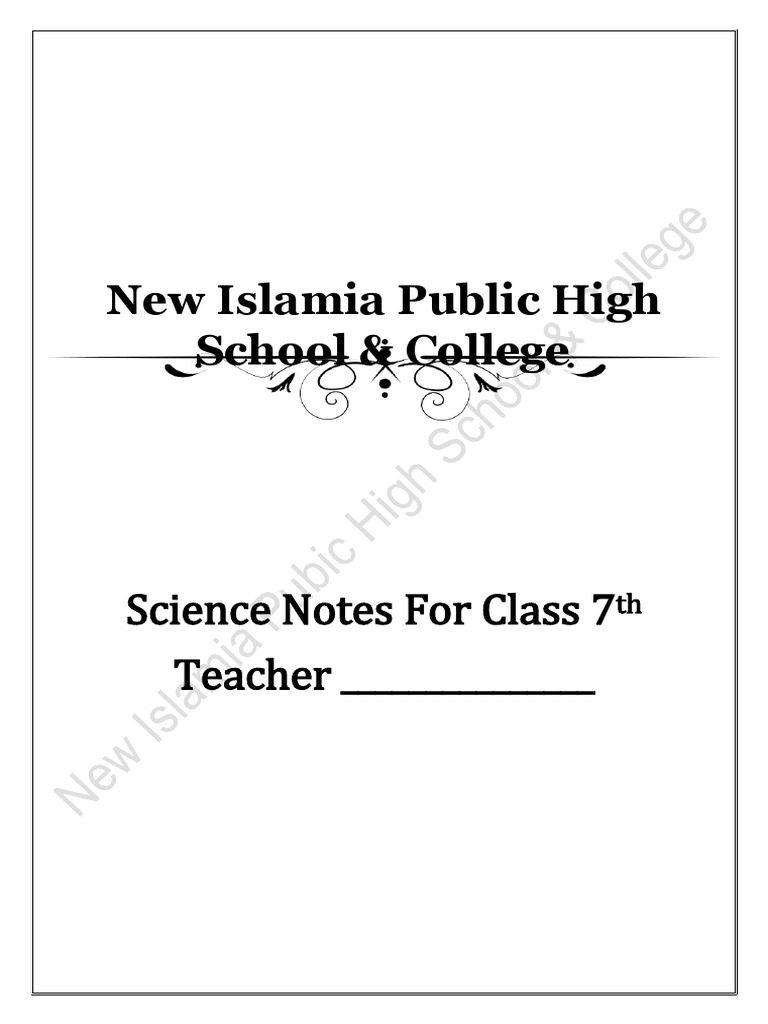 Niphs Notes 7th-1 | PDF | Digestion | Human Digestive System