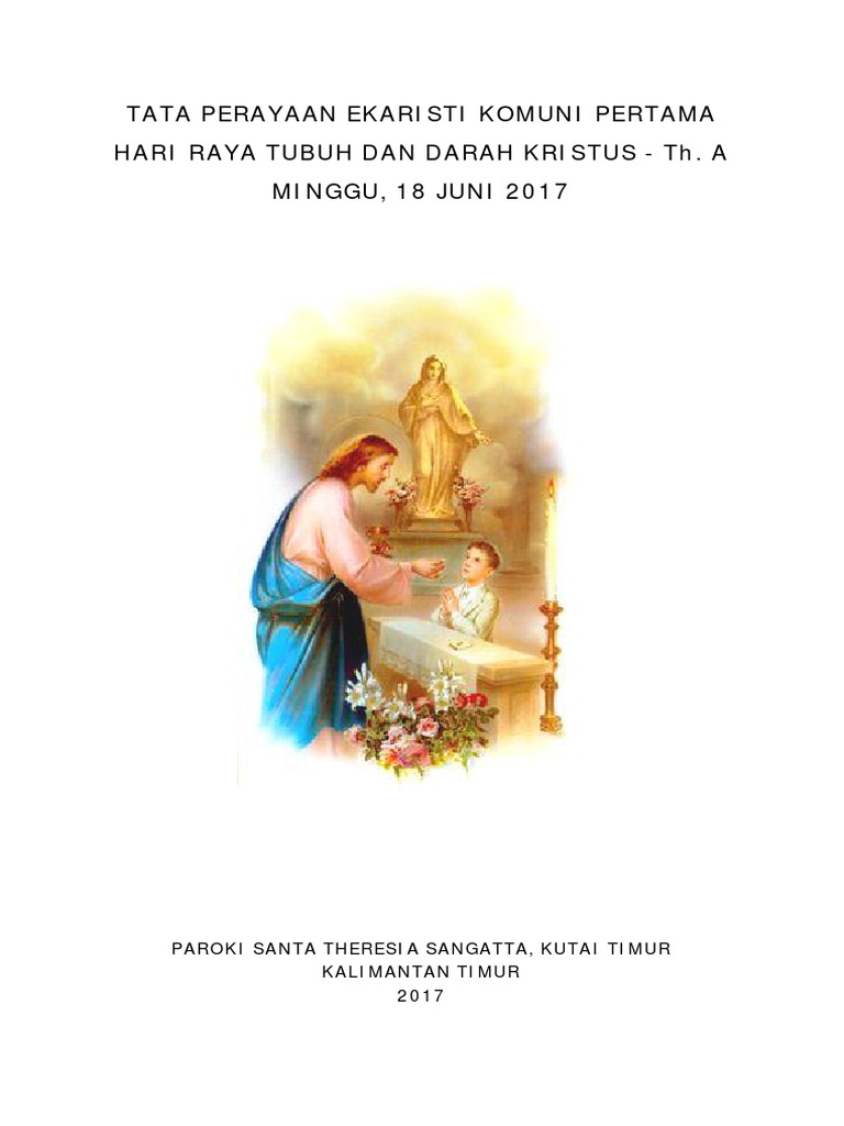 Perayaan Ekaristi Komuni Pertama - 2017 | PDF