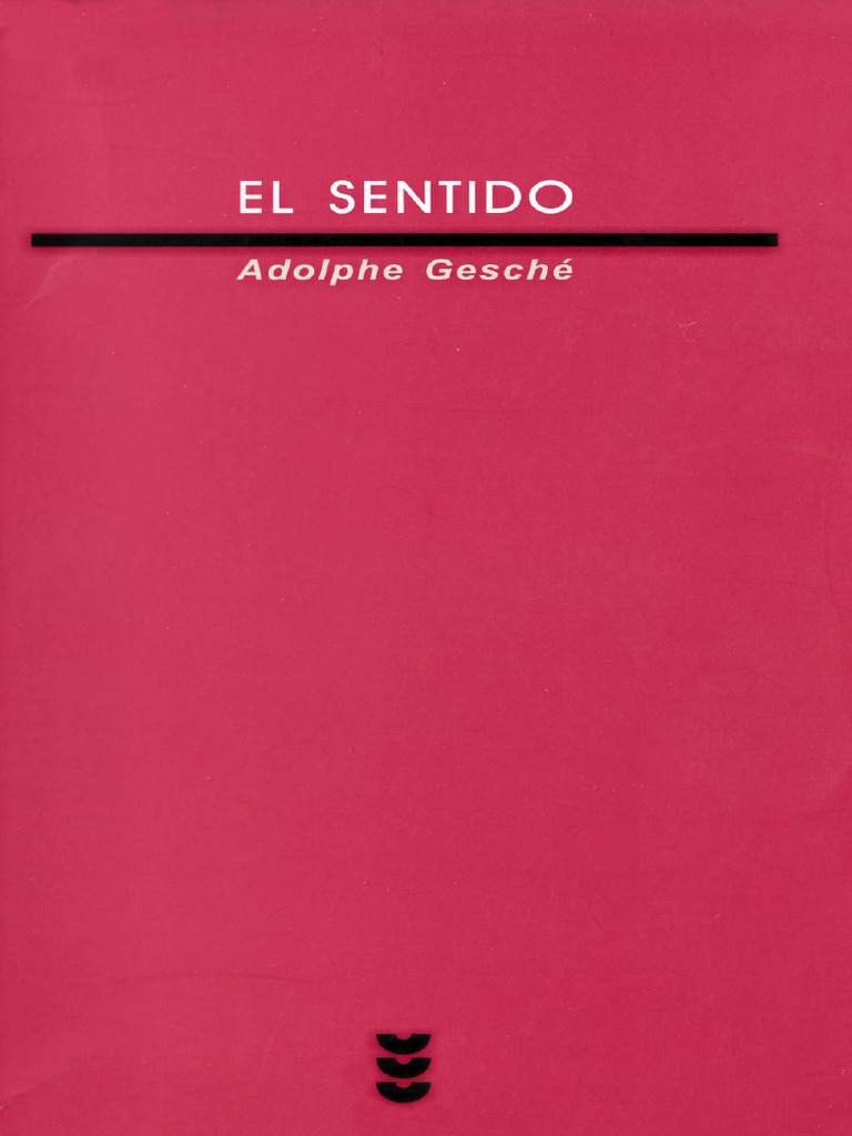 Adolphe Gesche El Sentido Dios para Pensar | PDF