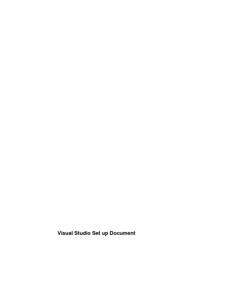 VC Setup For TC | PDF | Microsoft Visual Studio | Library (Computing)