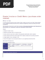 Sap Fi Miro Credit Memo | PDF | Invoice | Accounts Payable