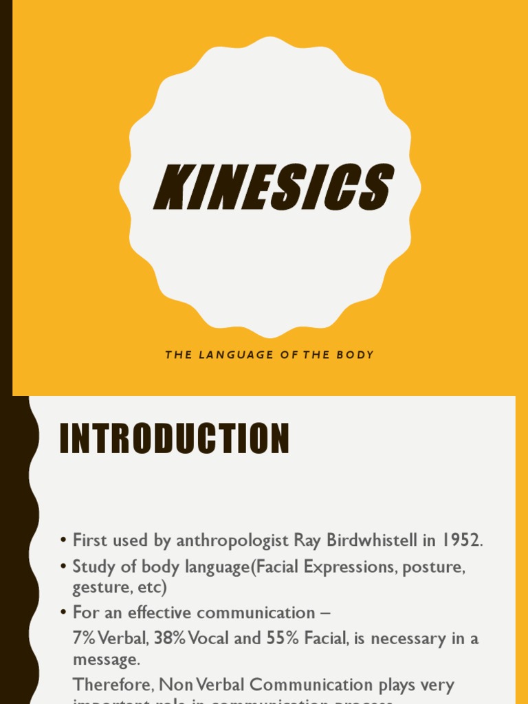 Kinesics: The Language of The Body | PDF | Smile | Facial Expression