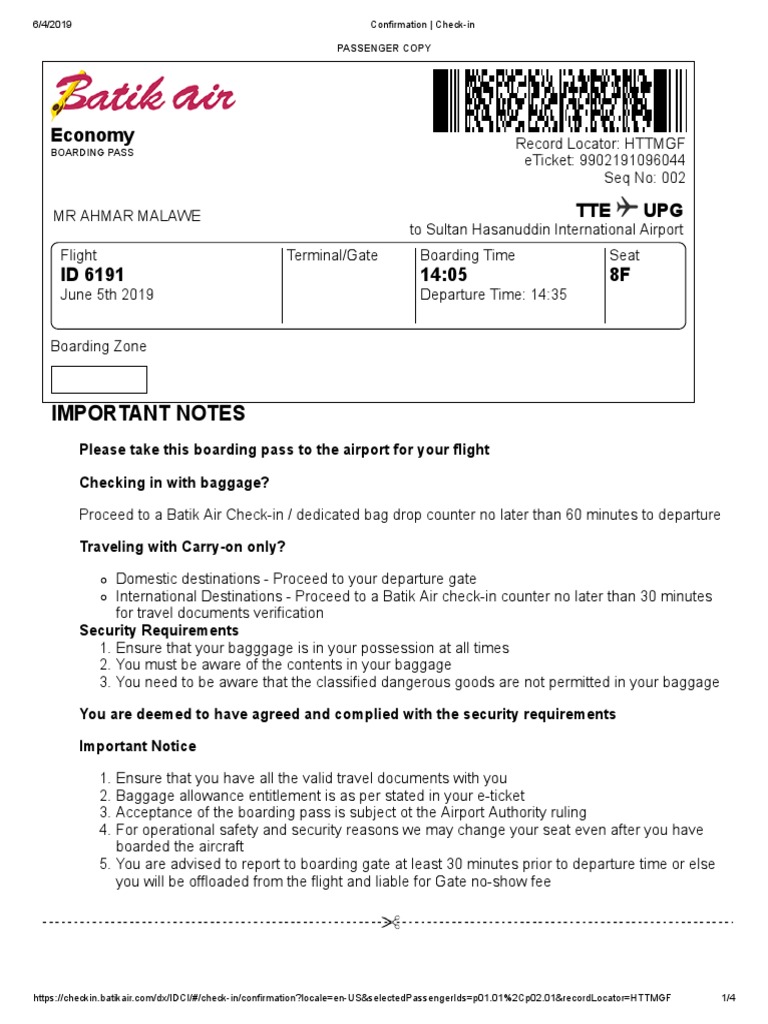 Confirmation _ Check-in.pdf | Baggage | Airport