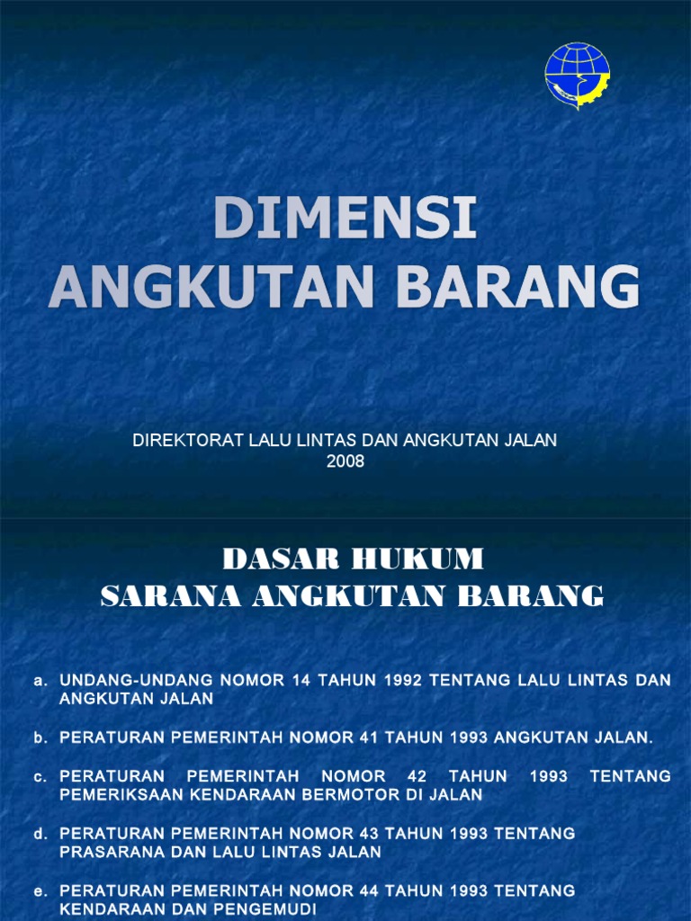 Dimensi Mobil Barang | PDF
