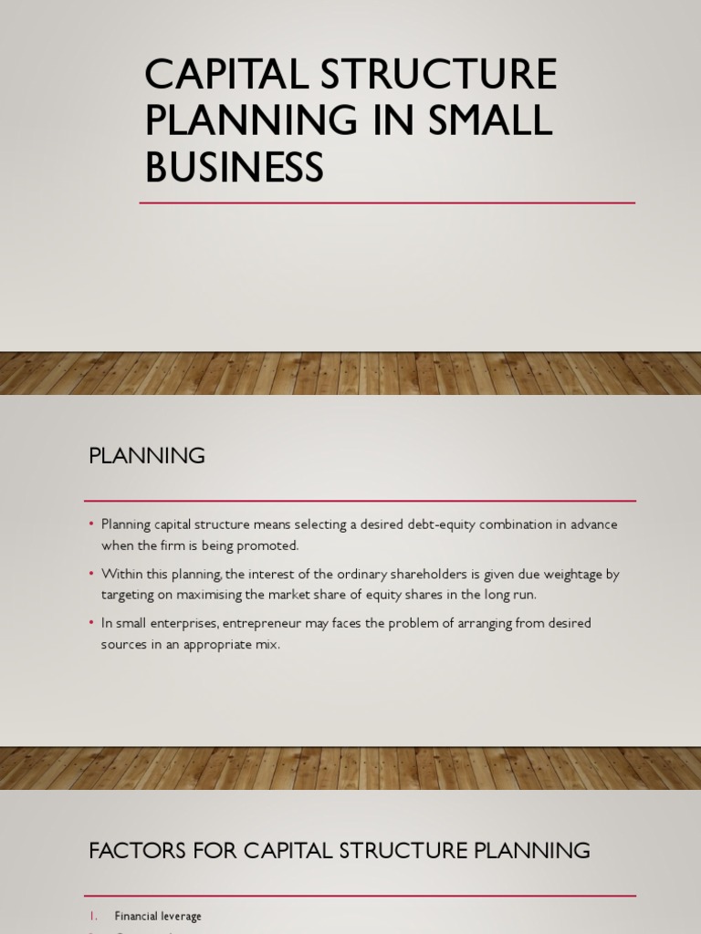 Unit III. 1 Capital Structure Planning of MSME (Autosaved) | PDF ...