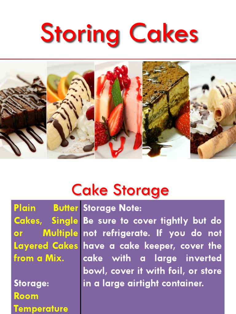 Storing cakes | Icing (Food) | Cakes