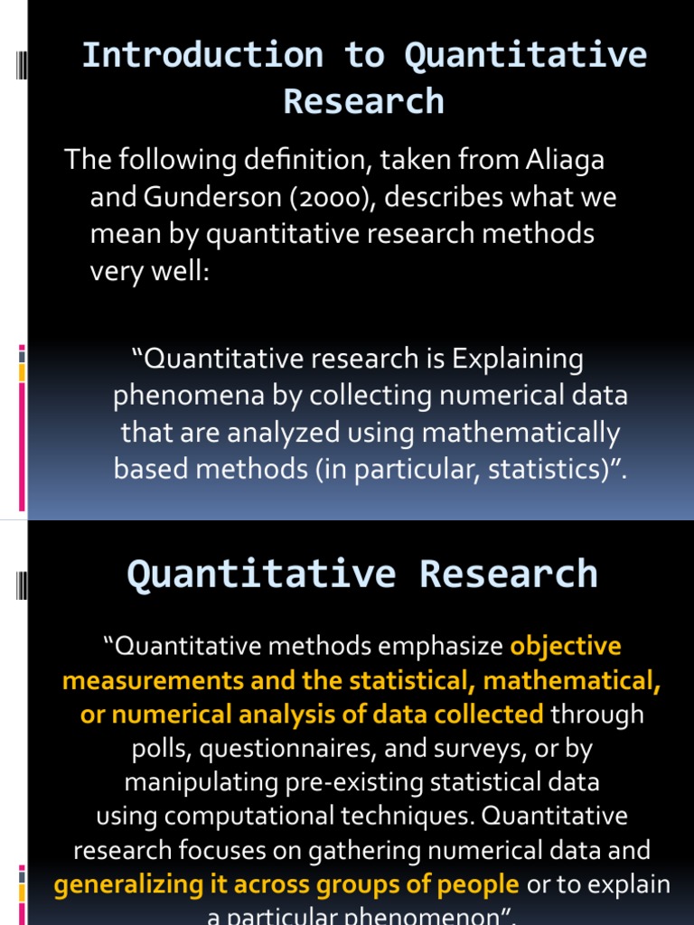 4 Types of Quantitative Research | PDF | Quantitative Research | Causality