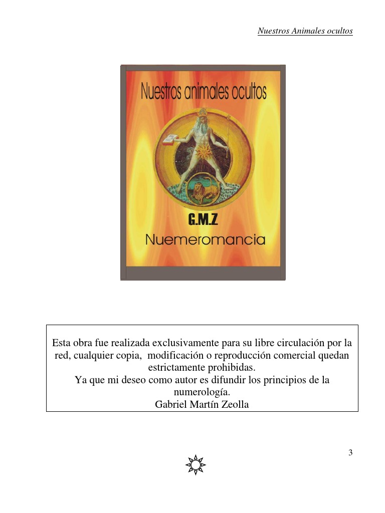 Numerología - Nuestros Animales Ocultos | PDF | Homo Sapiens | Amor