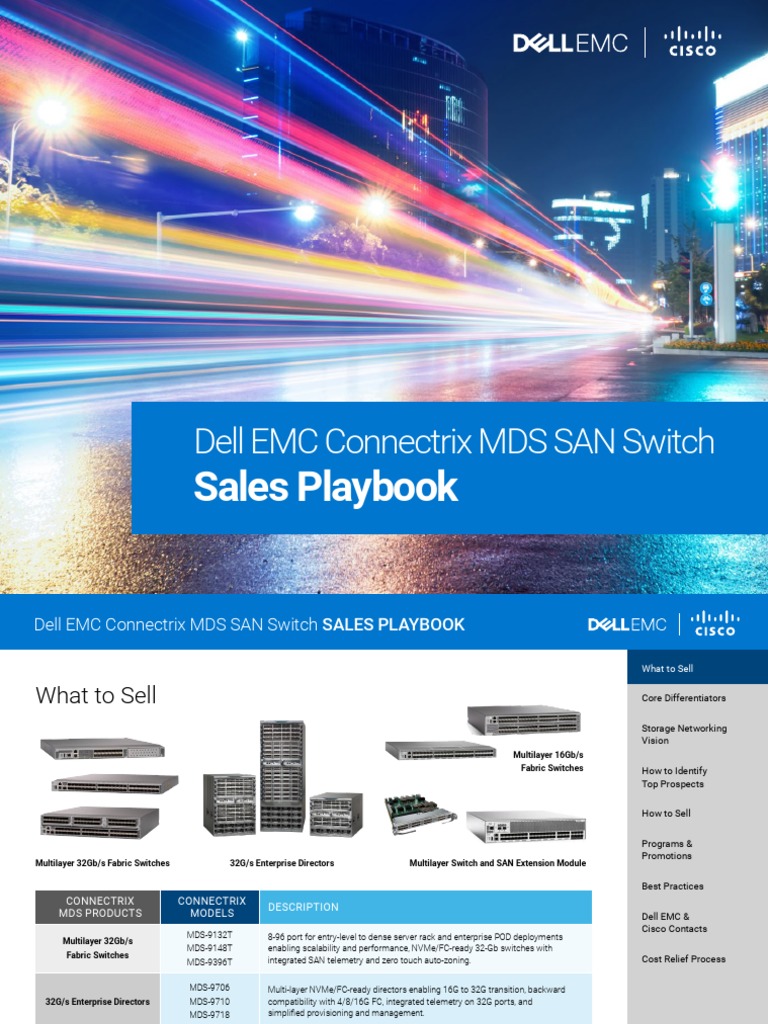 Dell Emc Connectrix Mds San Sales Playbook | PDF | Cloud Computing ...