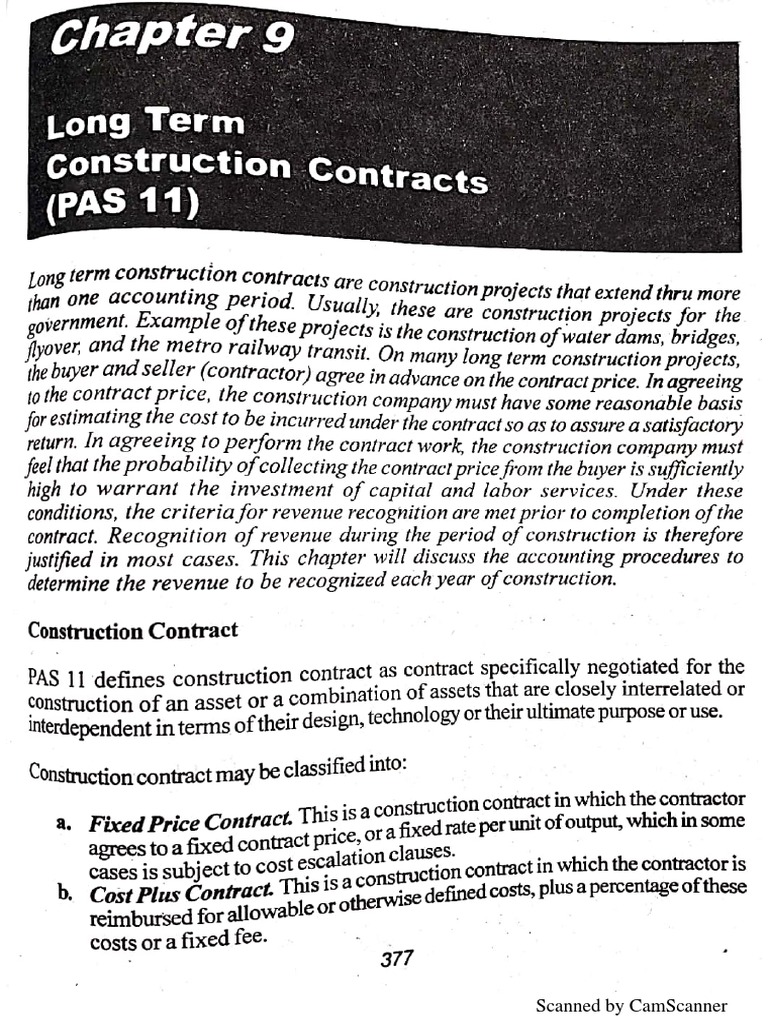 Ch9 Long Term Construction Contracts | PDF