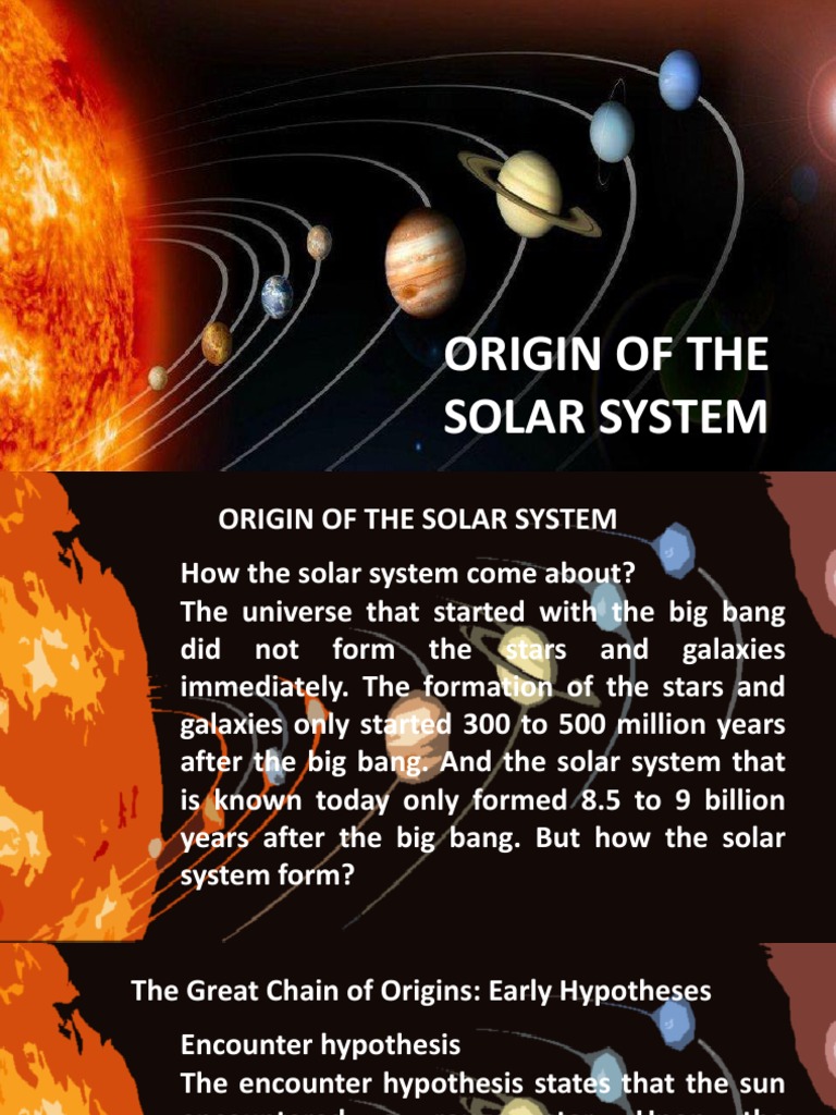 How Did The Solar System Form