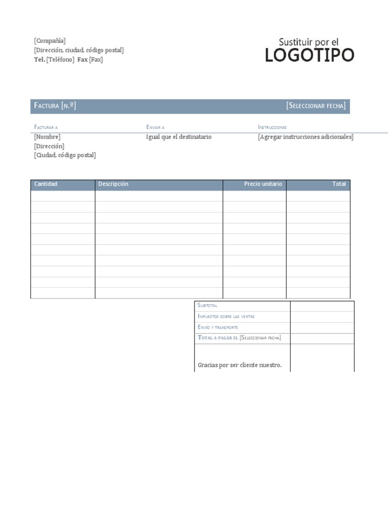 Formato Factura | PDF