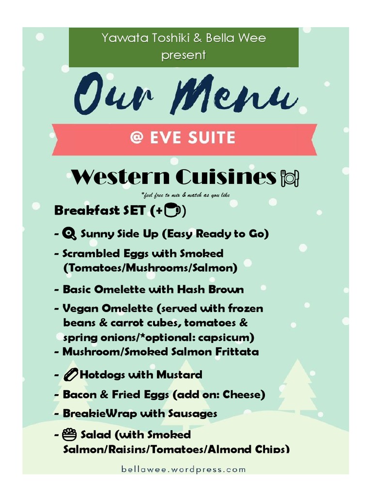Western Cuisines: Breakfast SET (+ ) | PDF | French Fries | European ...