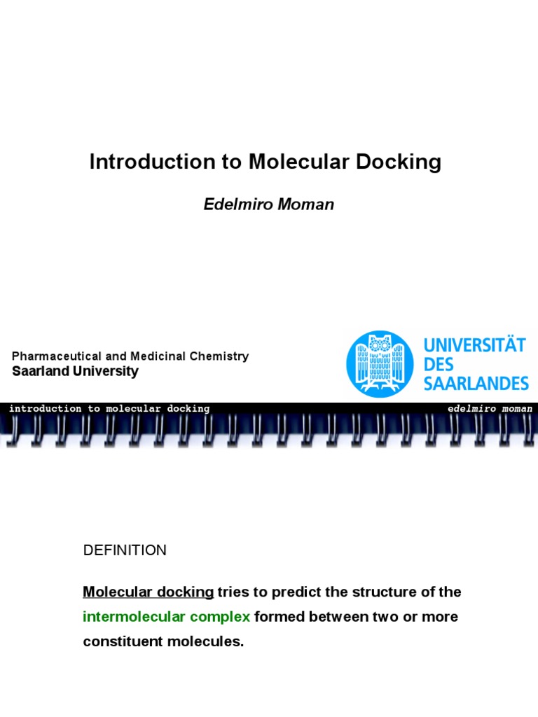 Docking Introduction | PDF | Docking (Molecular) | Ligand (Biochemistry)
