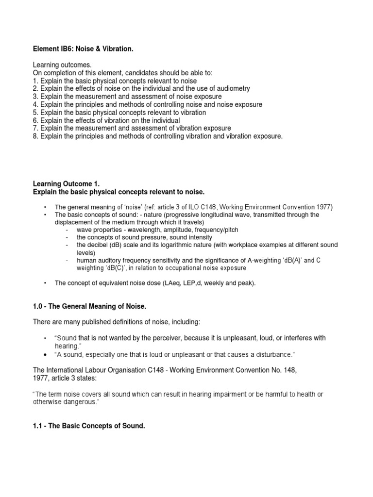 Unit b6 Idip | PDF | Hearing Loss | Sound