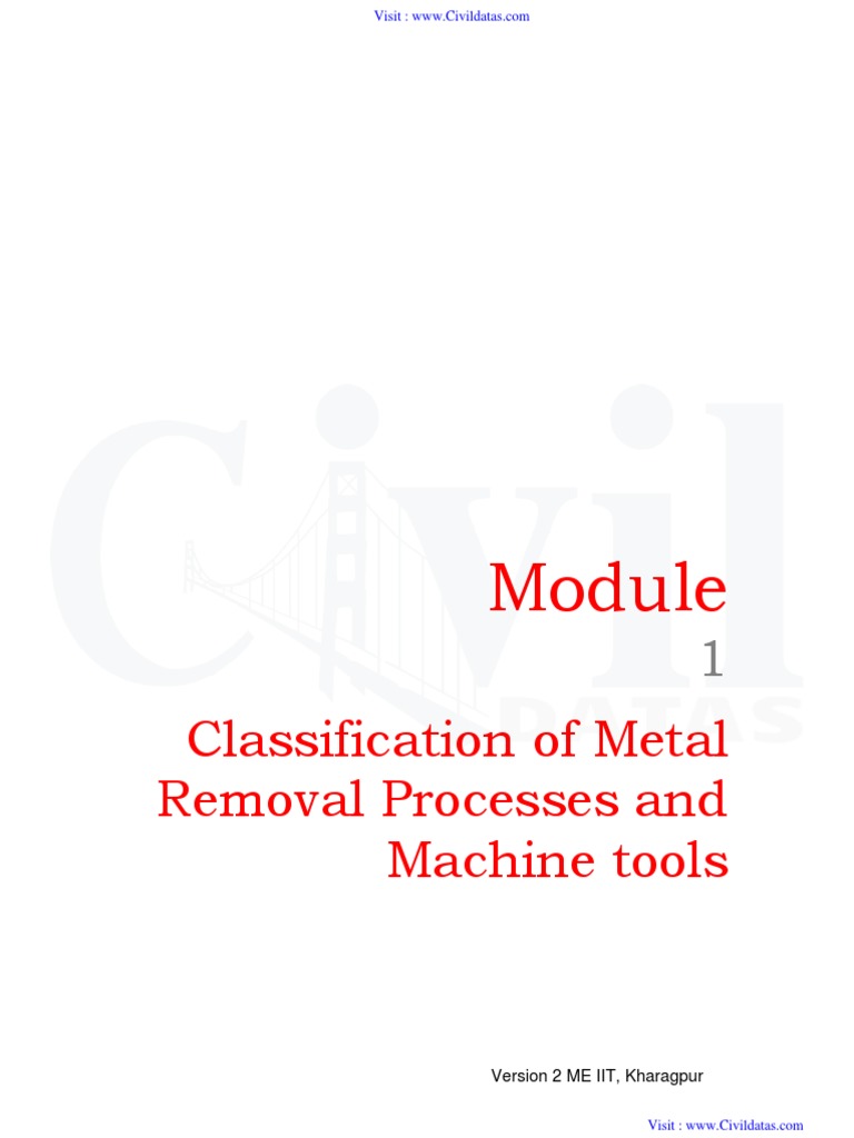 Manufacturing Process-II | PDF | Machining | Machines