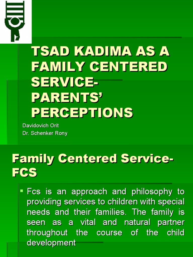 Tsad Kadima As A Family Centered Service | PDF | Psychology ...