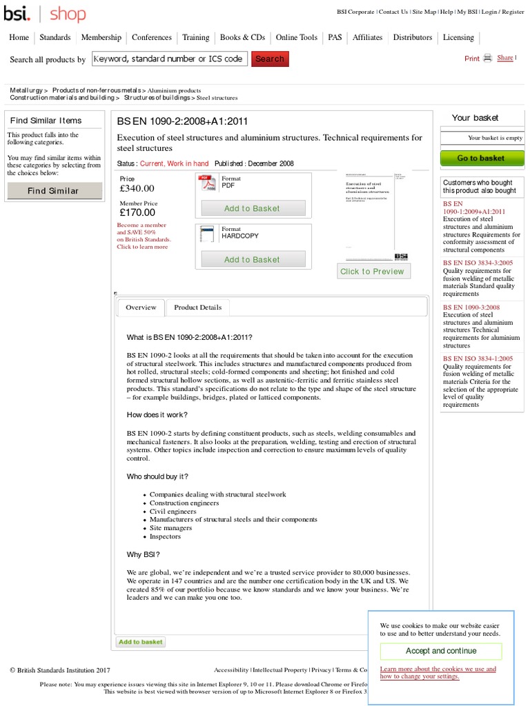 BS en 1090-2:2008+a1:2011 | PDF | Structural Steel | Welding