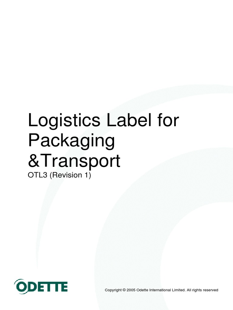 Odette ETI9 | Packaging And Labeling | Barcode | Free 30-day Trial | Scribd