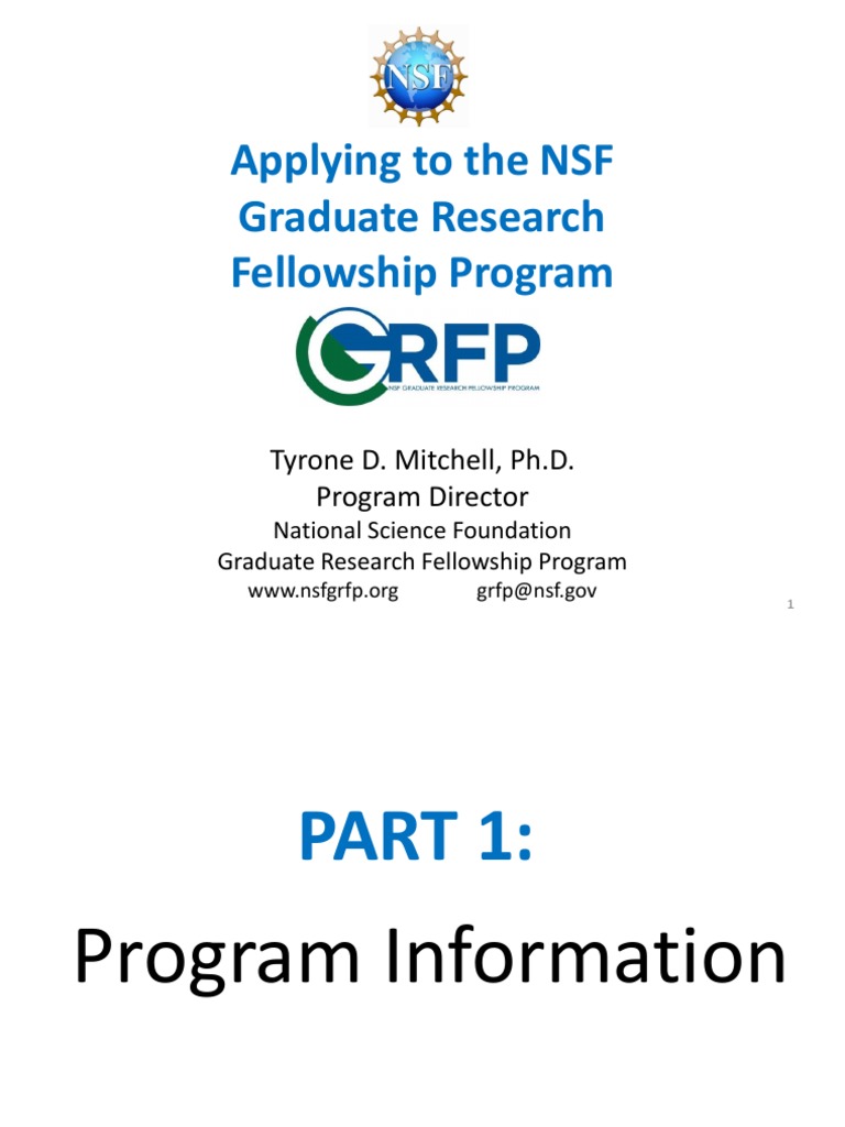 2019 GRFP Application Overview Presentation | PDF | Graduate School ...