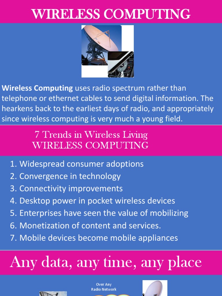 Wireless Computing Uses Radio Spectrum Rather Than | PDF