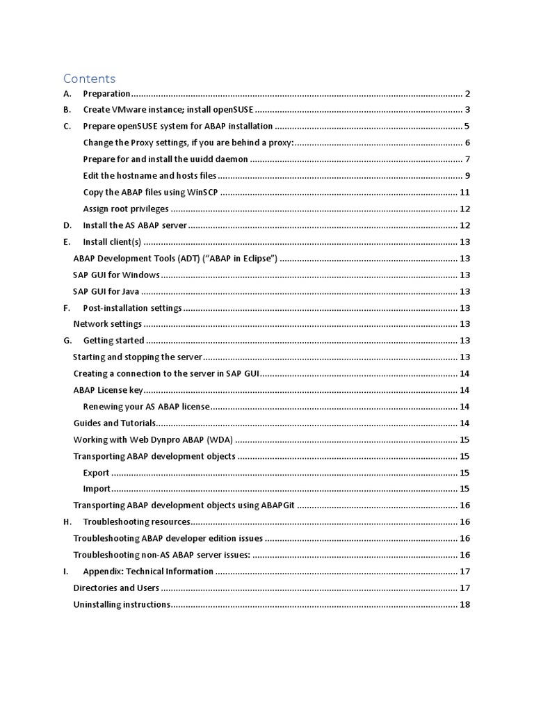 SAP ABAP Install Guide for Linux Beginners | PDF | Operating System ...