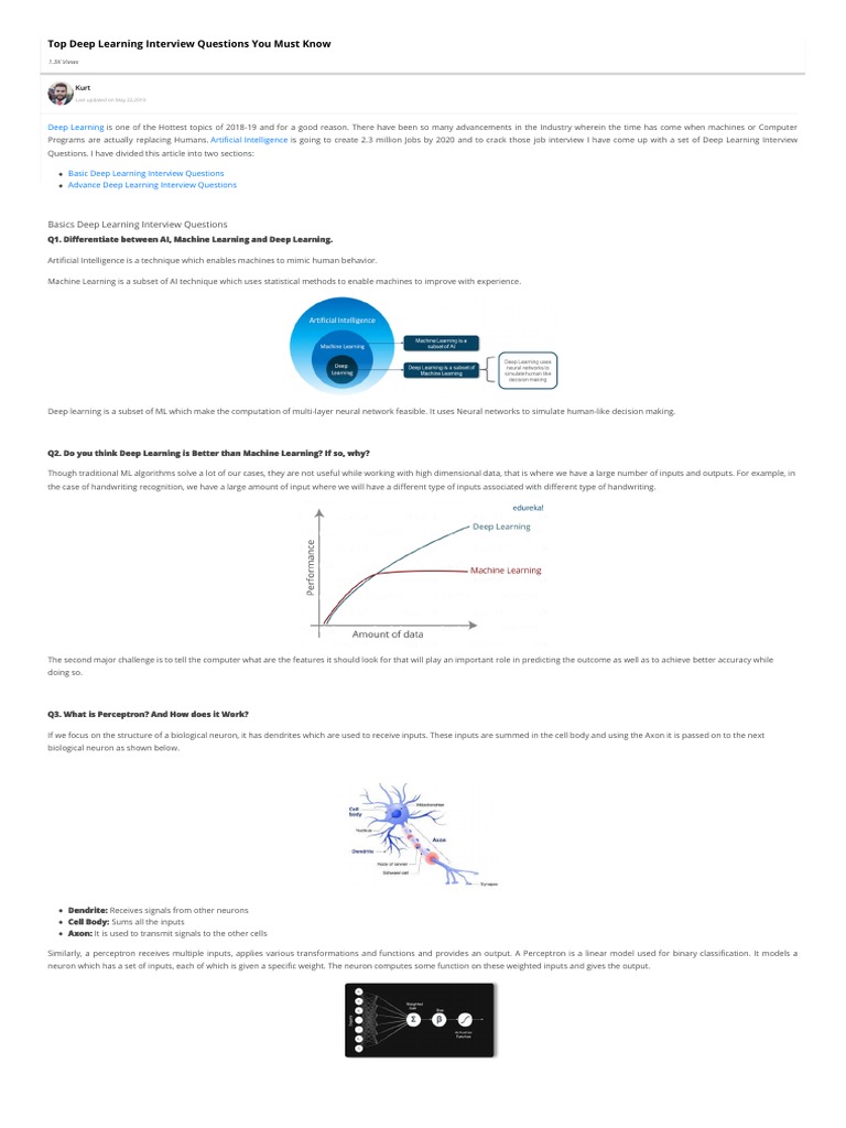 50 Machine Learning Interview Pdf Artificial Neural Network Deep