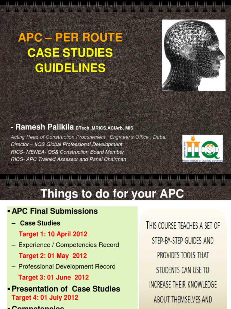 APC Case Study Guidelines | PDF | Critical Thinking | Case Study