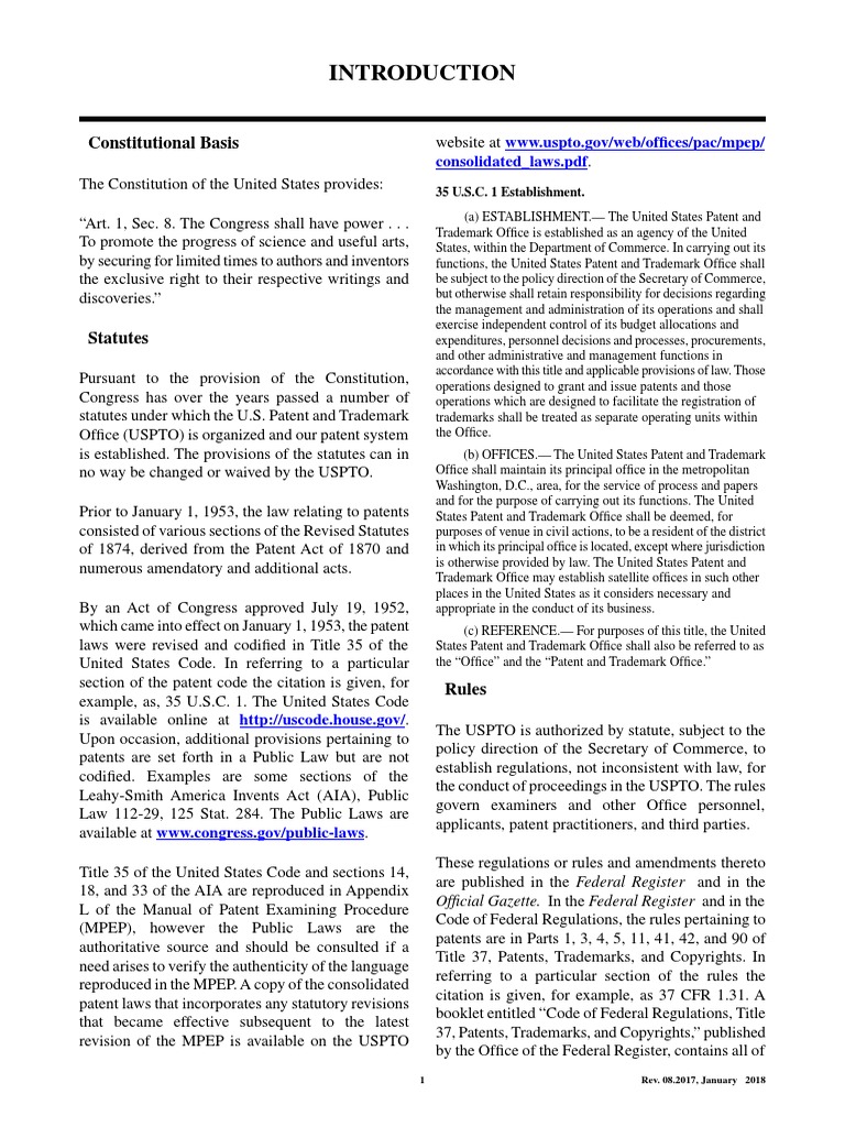 Mpep 0015 Foreword | PDF | United States Patent And Trademark Office ...