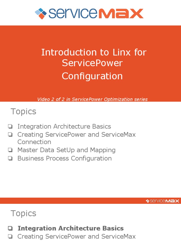 Linx For ServicePower Configurations | PDF | Application Programming ...
