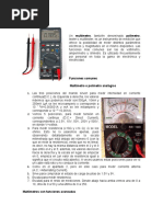 2-Partes Del Multímetro | PDF