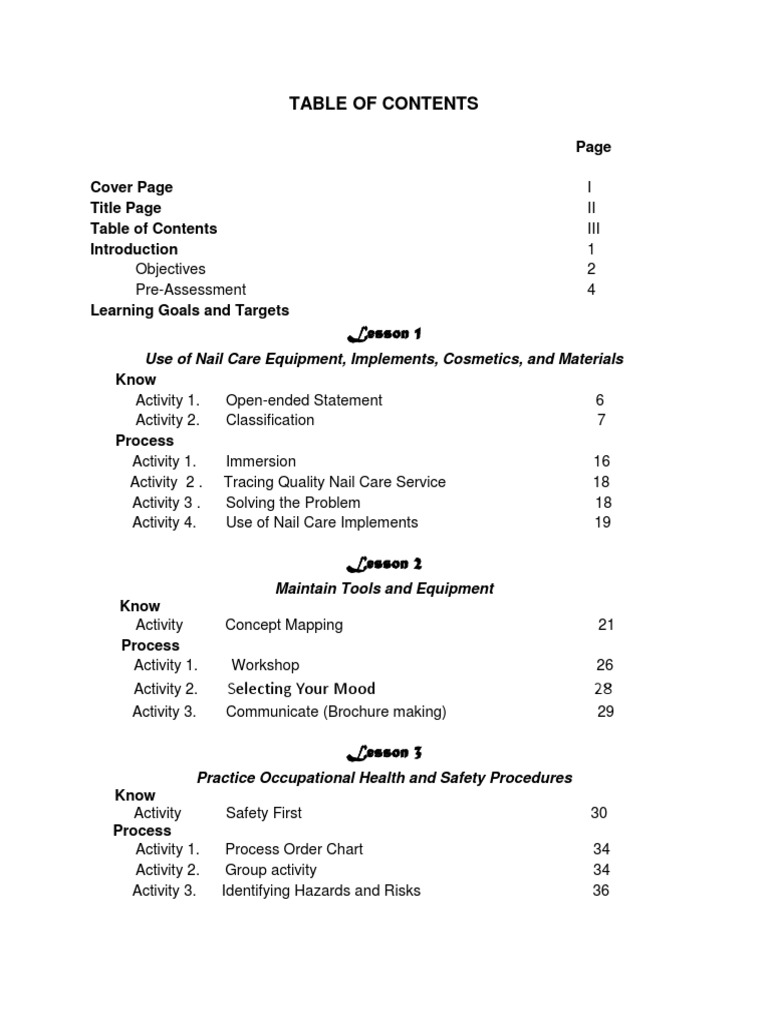 Lesson 1: Cover Page Title Page | PDF | Essays | Design