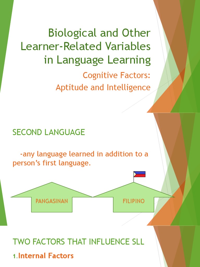Cognitive Factors | PDF | Intelligence Quotient | Second Language ...