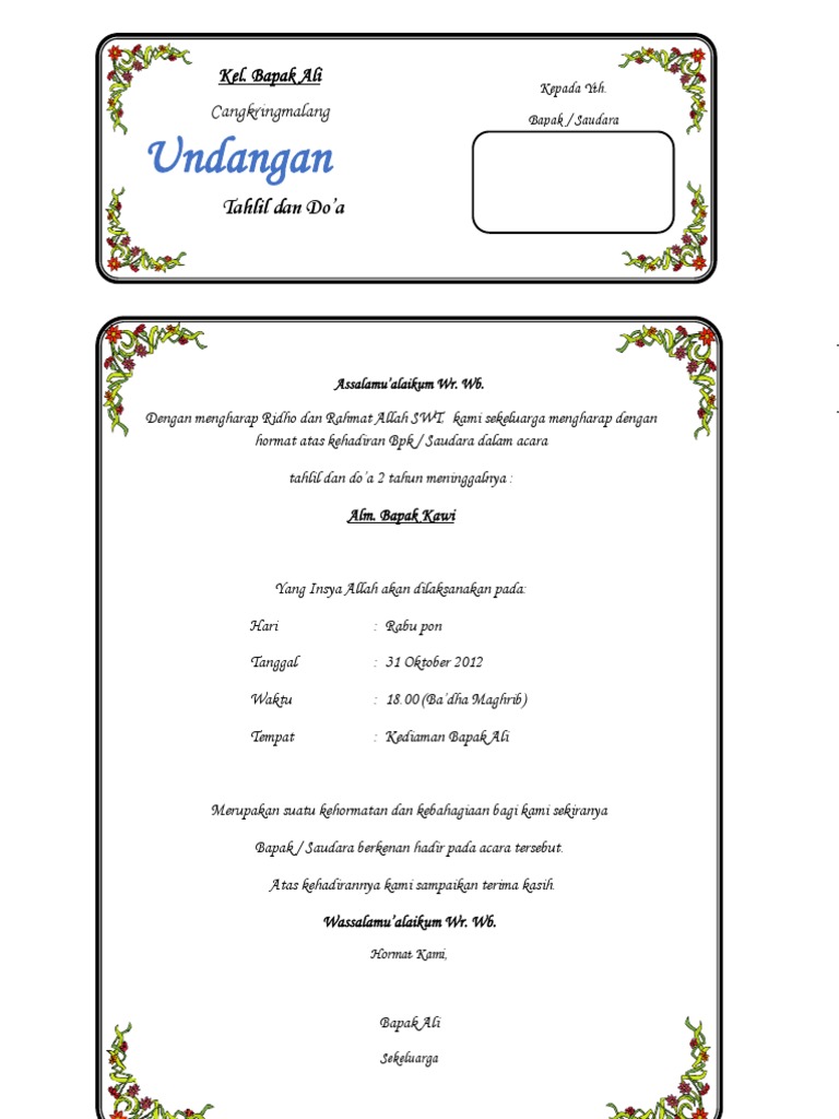 Tahlil Pendak 2 | PDF