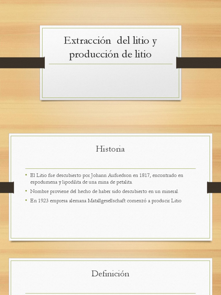 Proceso de extracción del litio | PDF | Litio | Rieles