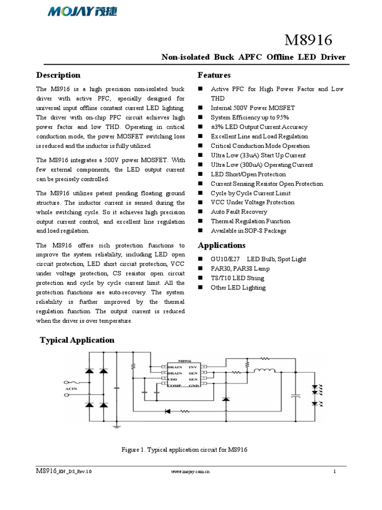 M8916 | PDF | Mosfet | Capacitor