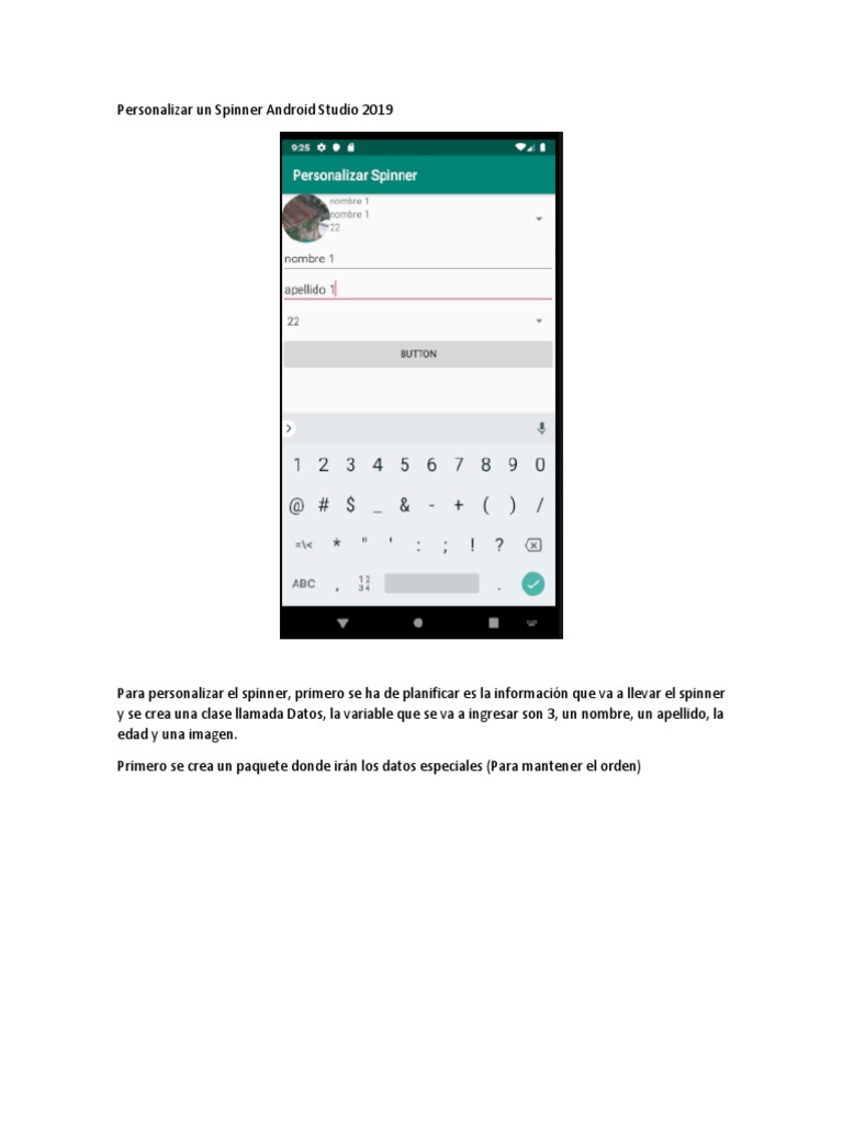 Cómo personalizar un Spinner en Android Studio para mostrar datos ...