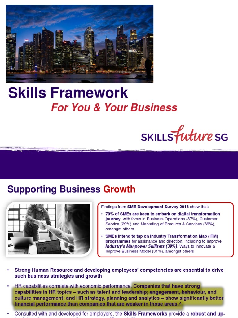Skills Framework For Tourism by SkillsFuture Singapore | PDF | Human ...