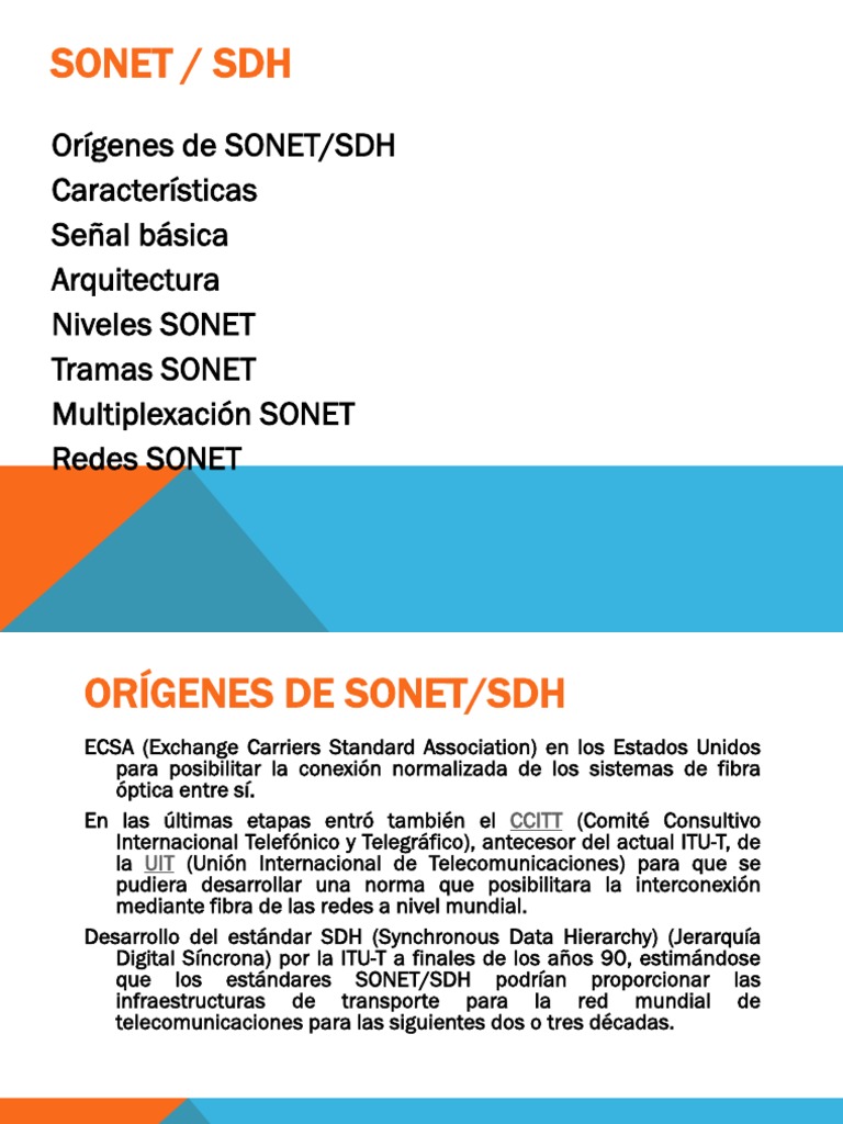 Multiplexación SDH y SONET | PDF | Telecomunicaciones | Datos de computadora