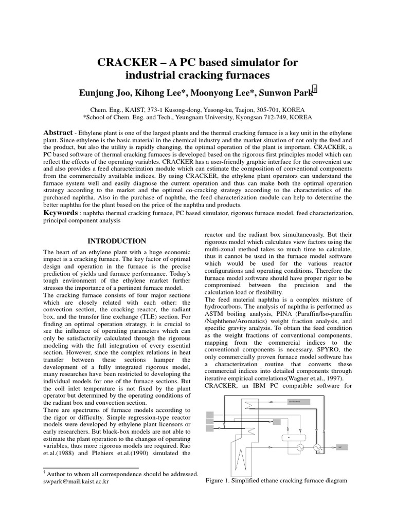 CRACKER A PC Based Simulator For Industr PDF | Download Free PDF ...