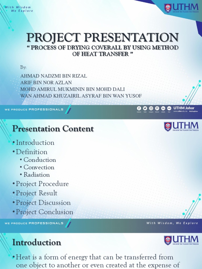 Project Heat Transfer UTHM | PDF | Convection | Heat Transfer