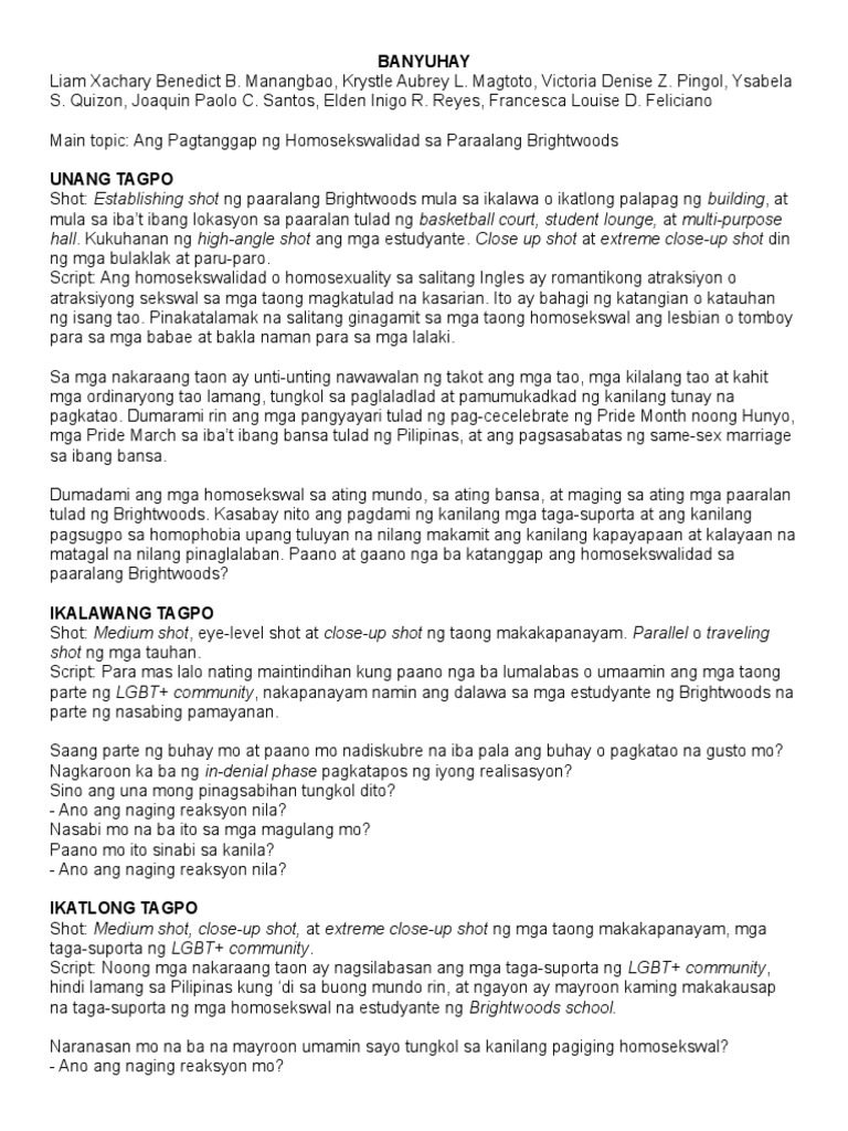 Iskrip Sa Dokumentaryo | PDF