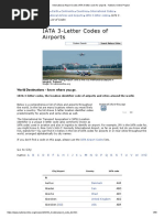 Airline & Airport Codes Guide | PDF | Airlines | Aviation