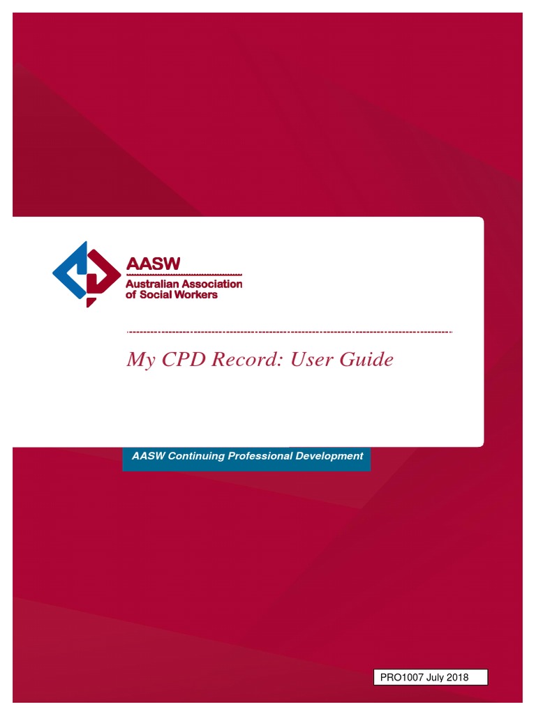 CPD Record User Guide | PDF | Websites | Internet